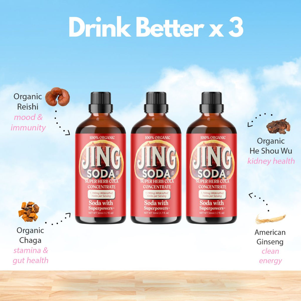 Super Herb Cola with Monk Fruit – Jing Soda®