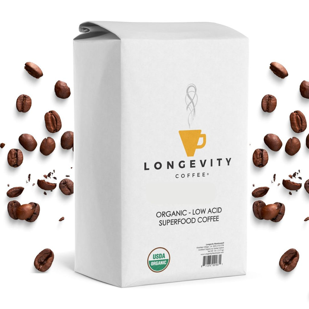 Longevity Coffee, 5lb Whole Beans – Jing Soda®