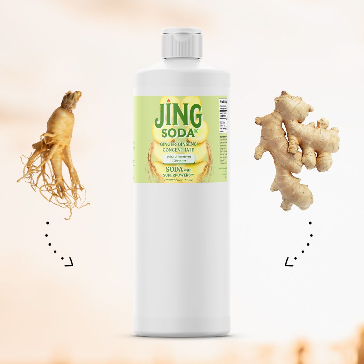 NEW! Jing Soda, Ginger Ginseng, 32oz – Jing Soda®