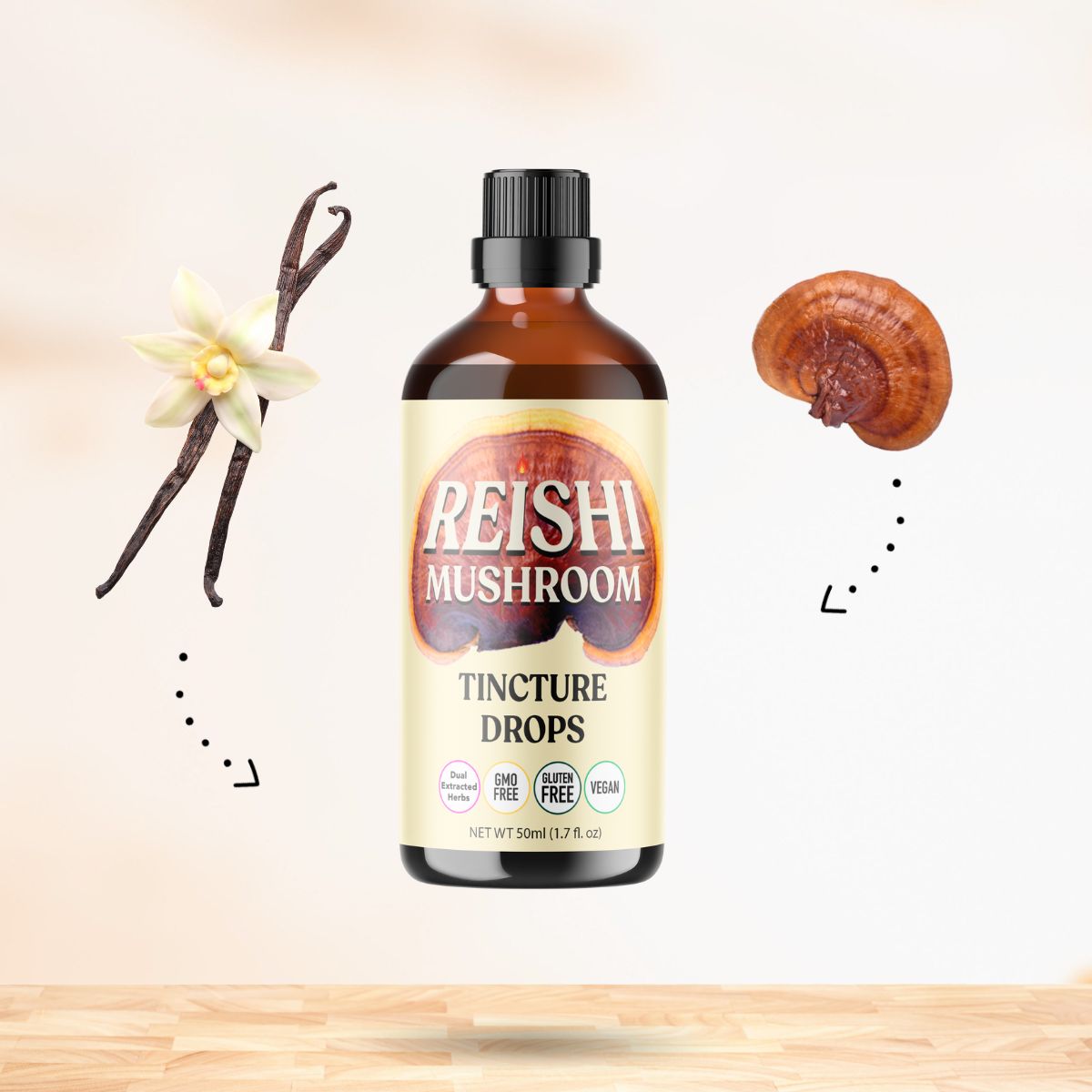 Organic Reishi Extract Tincture Drops – Jing Soda®