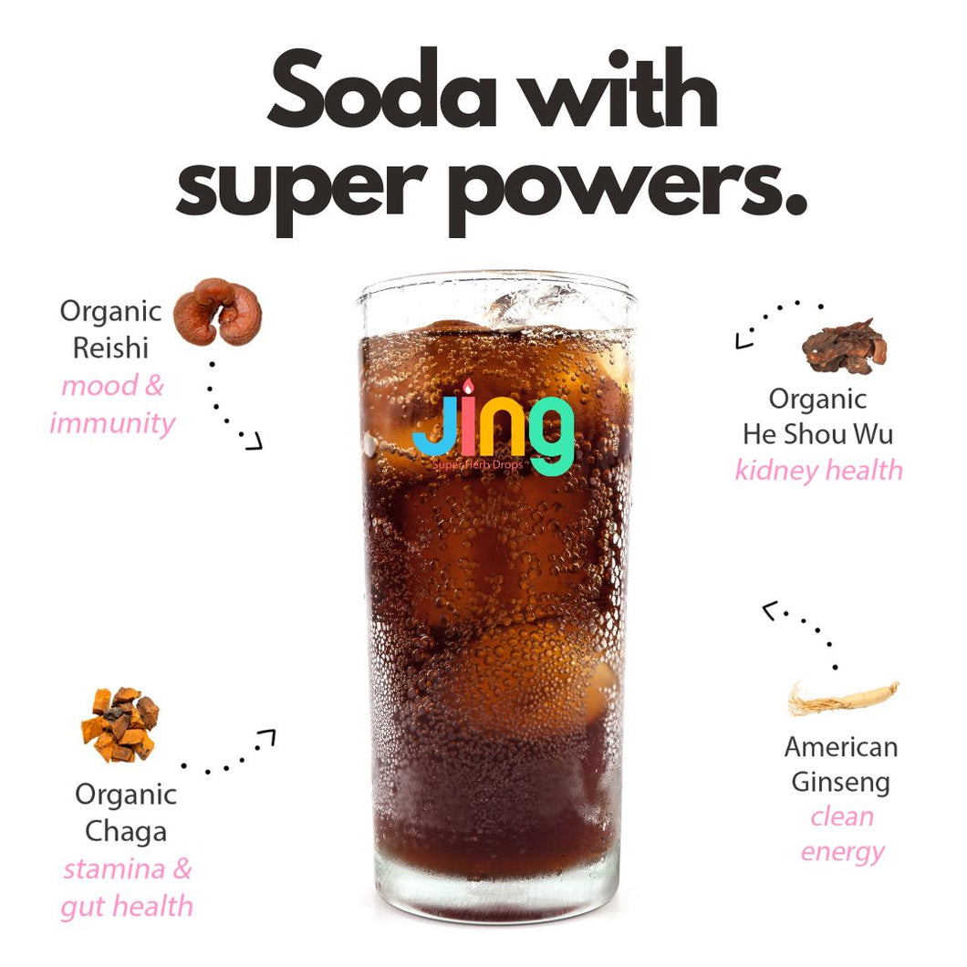 Jing Soda® Super Herb Drops - The World's First Herbal Soda®