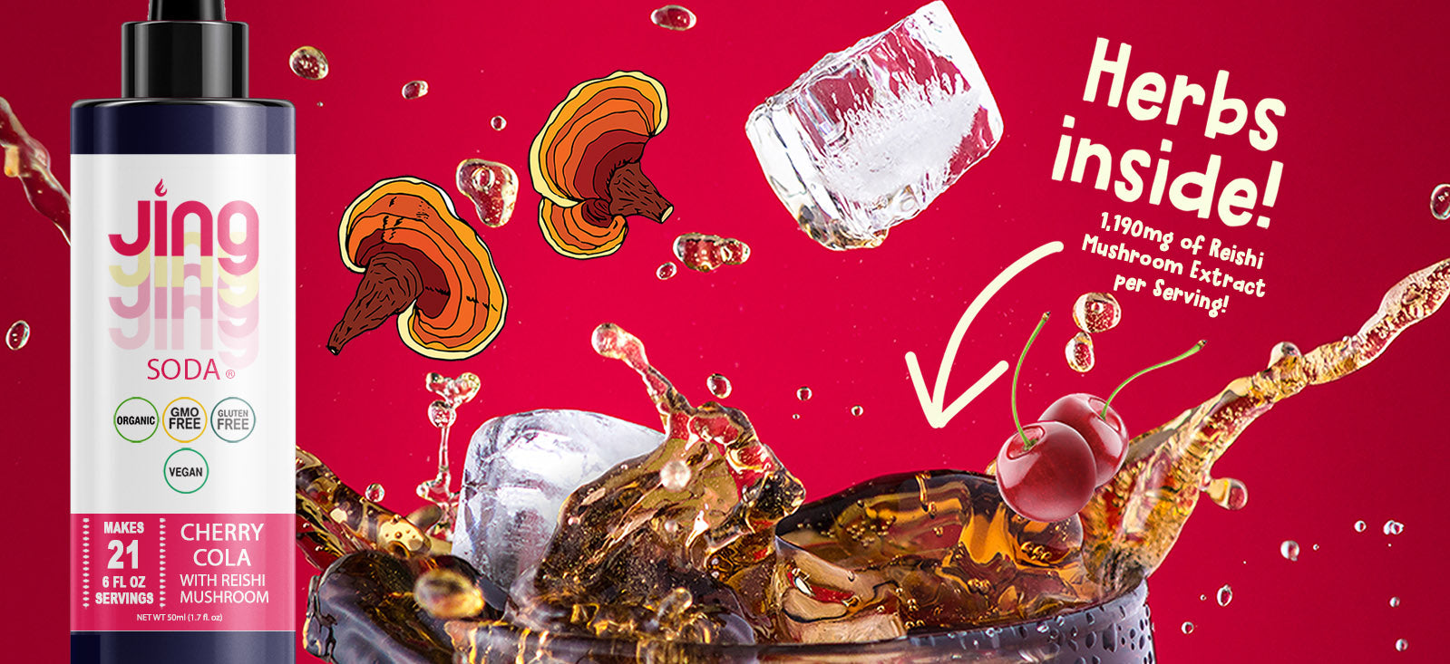 Jing Soda® Organic Cherry Cola